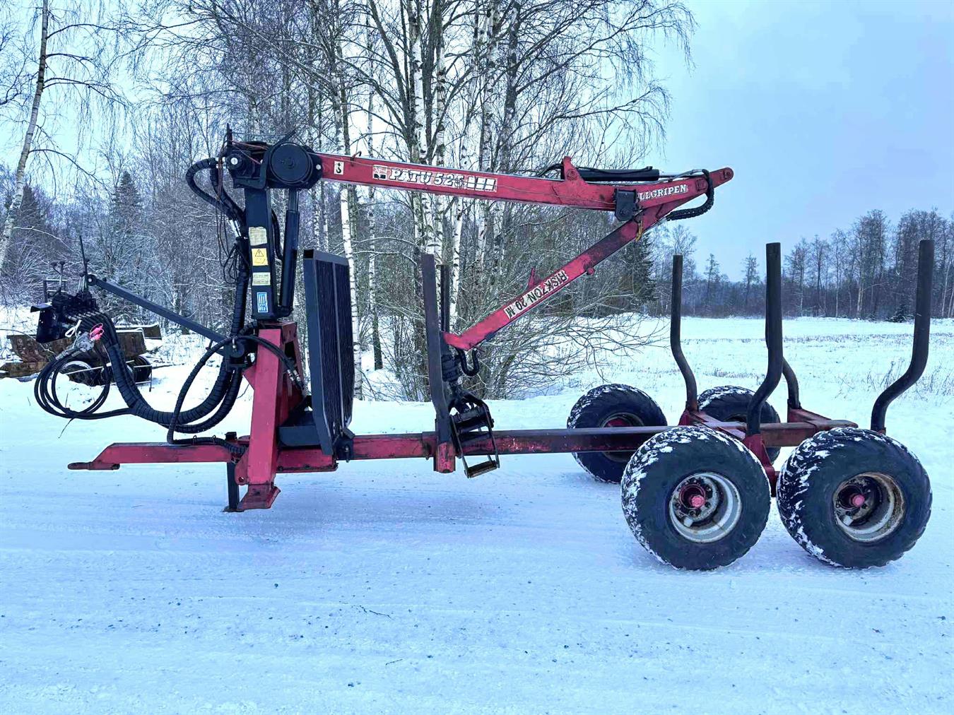 Beg Patu 8t vagn med Patu 525 kran, h-vinsch -99